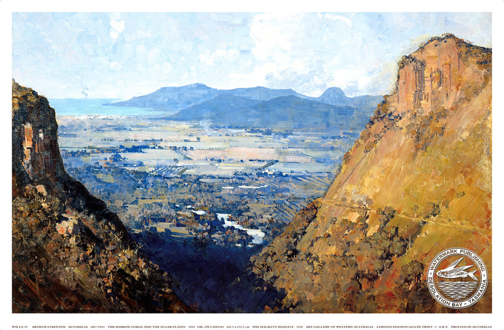 BARRON GORGE & SUGAR PLAINS - Sir Arthur Streeton - Giclee Print - 55.5 ...