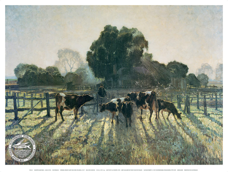 SPRING FROST - Elioth Gruner - Offset Print - 69.5 x 84.5 cm - Art Room