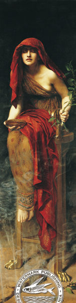 PRIESTESS OF DELPHI - John Collier - BOOKMARK - 22.2 x 5.6 cm
