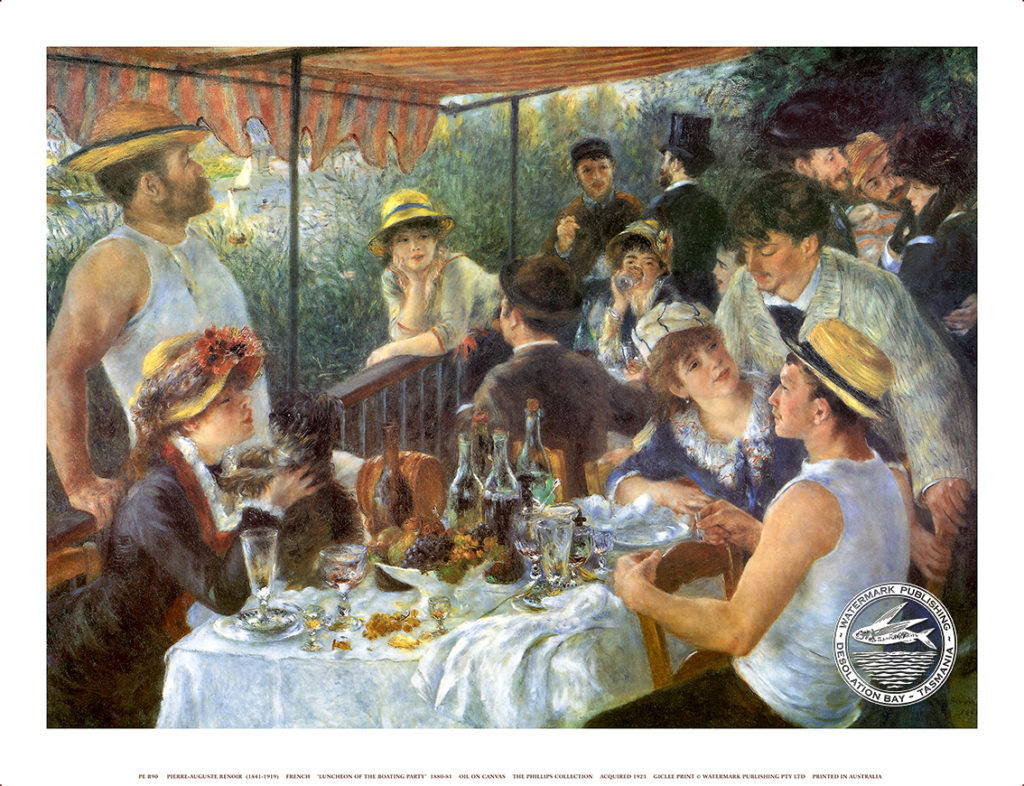 LUNCHEON OF THE BOATING PARTY (1881), By: Pierre-Auguste Renoir, 80 x ...