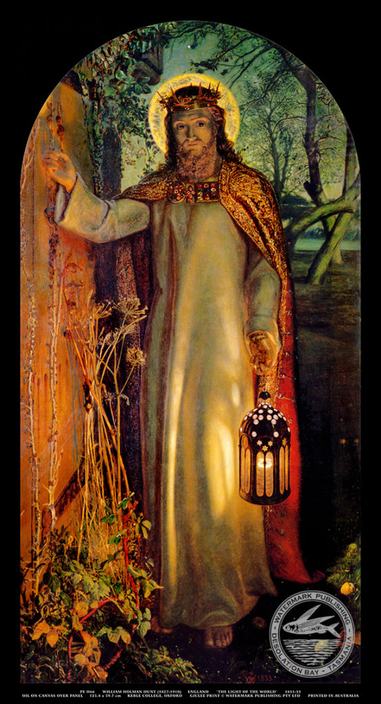 THE LIGHT OF THE WORLD (1851-53) - William Holman Hunt - GICLEE PRINT ...